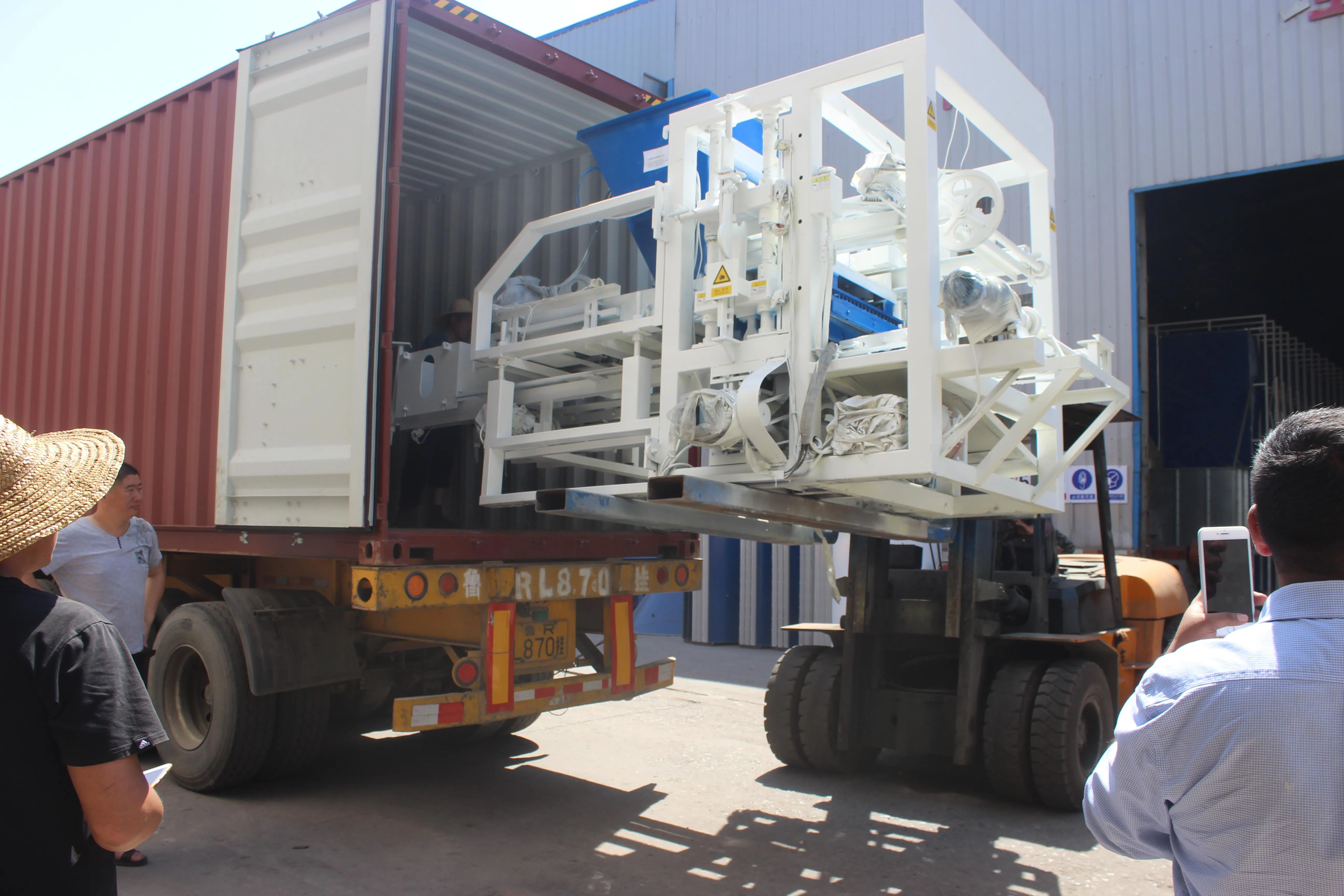 Automatic Concrete Block Stacking Machine Brick Palletizer Bricks ...