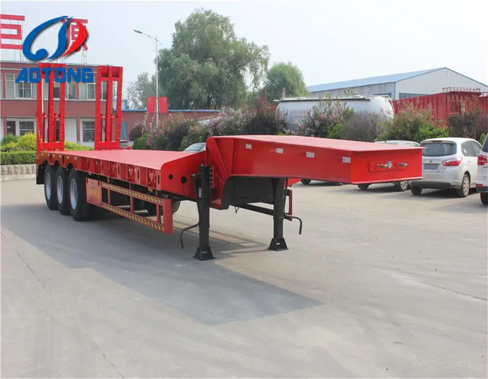 Alibaba.com: JUYUAN 3-axle step deck trailer, low loader design, drop ...