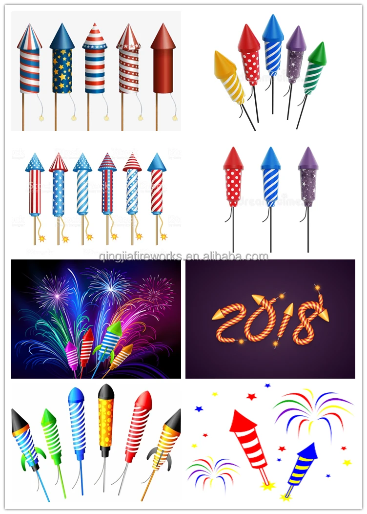Bottle Rocket Firework Clipart