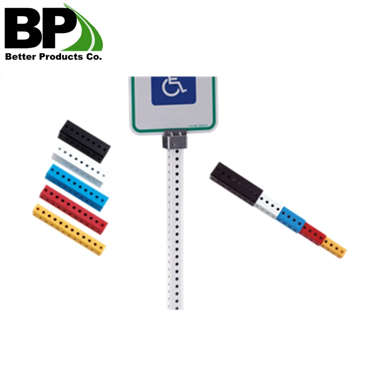 Telespar Galvanized Perforated Square Steel Sign Post