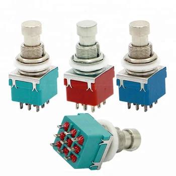 3pdt Foot Switch 9pin Push Button Guitar Stomp Pedal Switch - Buy Stomp ...