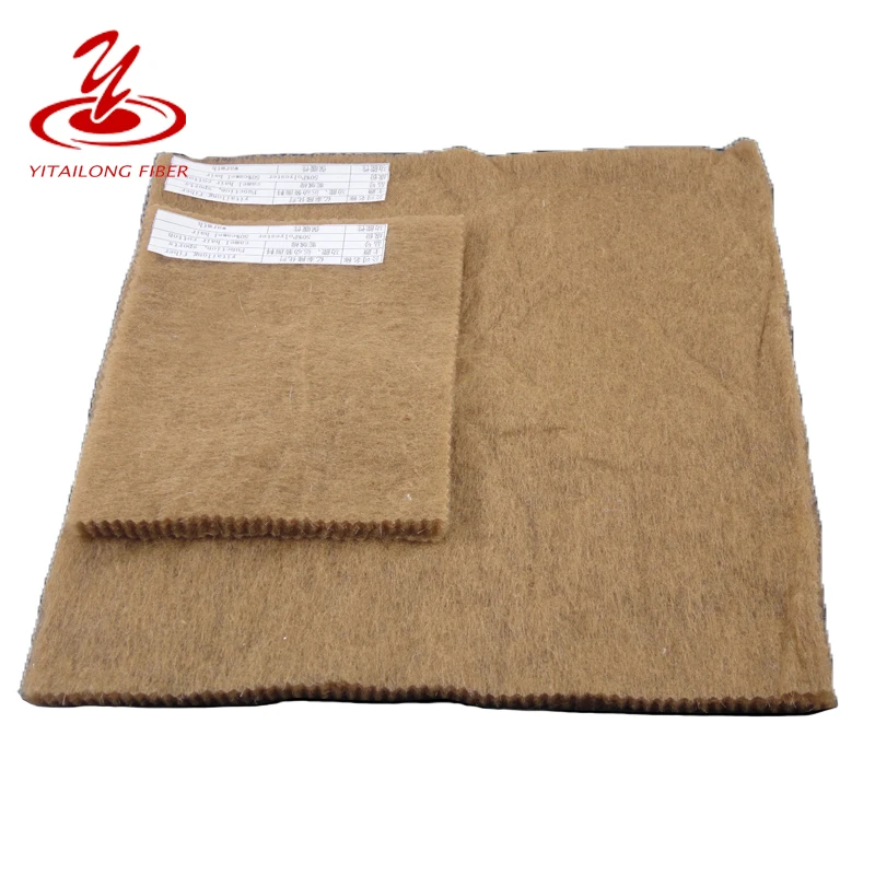 50% Camel's Hair Fiber Mixed Wadding Polyester Fiber Wadding For ...
