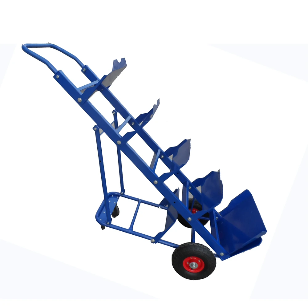 5 Gallon Steel Water Bottle Trolley - Foldable & Durable