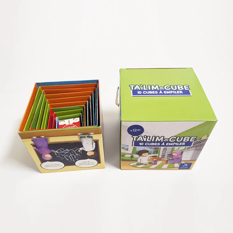 Custom Made Paperboard 10 Pieces Stacking Blocks for Kids| Alibaba.com