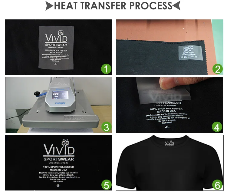 Wholesale Custom Brand Name Silk Screen Printing Heat Transfer Label ...