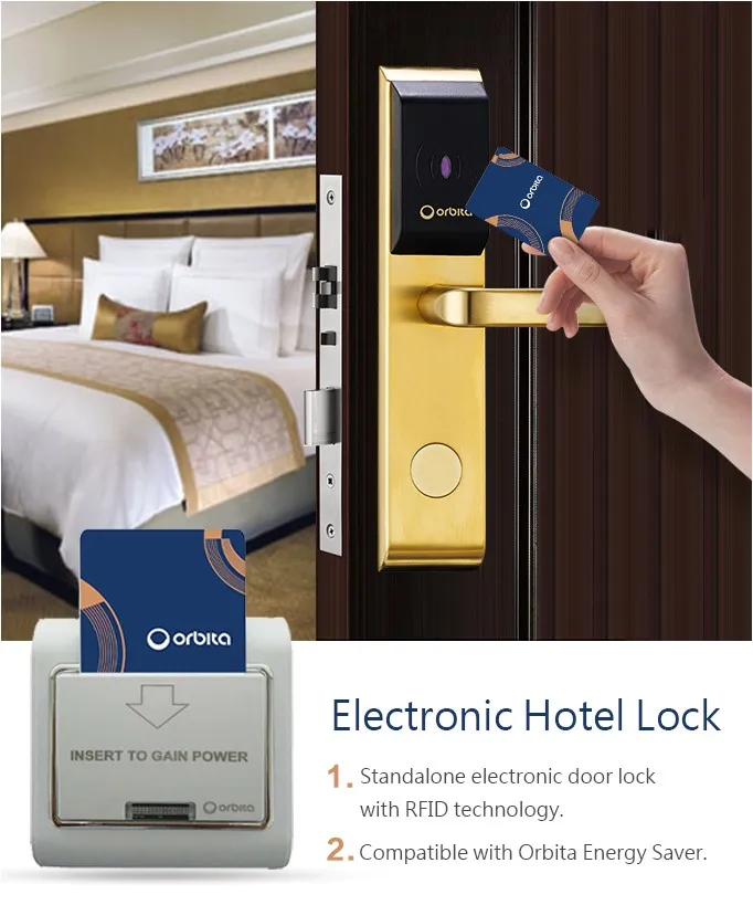 ORBITA Smart Card Access Control System Rf Hotel Room Door Lock With ...