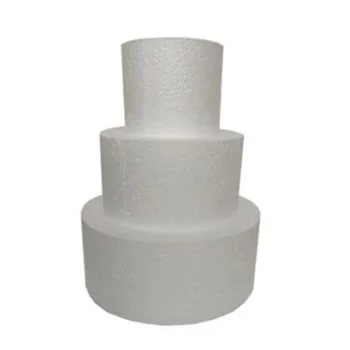 Waterproof Dummy Round Cakes 3 Layer Styrofoam Cake False Polystyrene ...