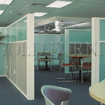 Modern Aluminium Above Half Height Glass Partition For Corporate Office ...