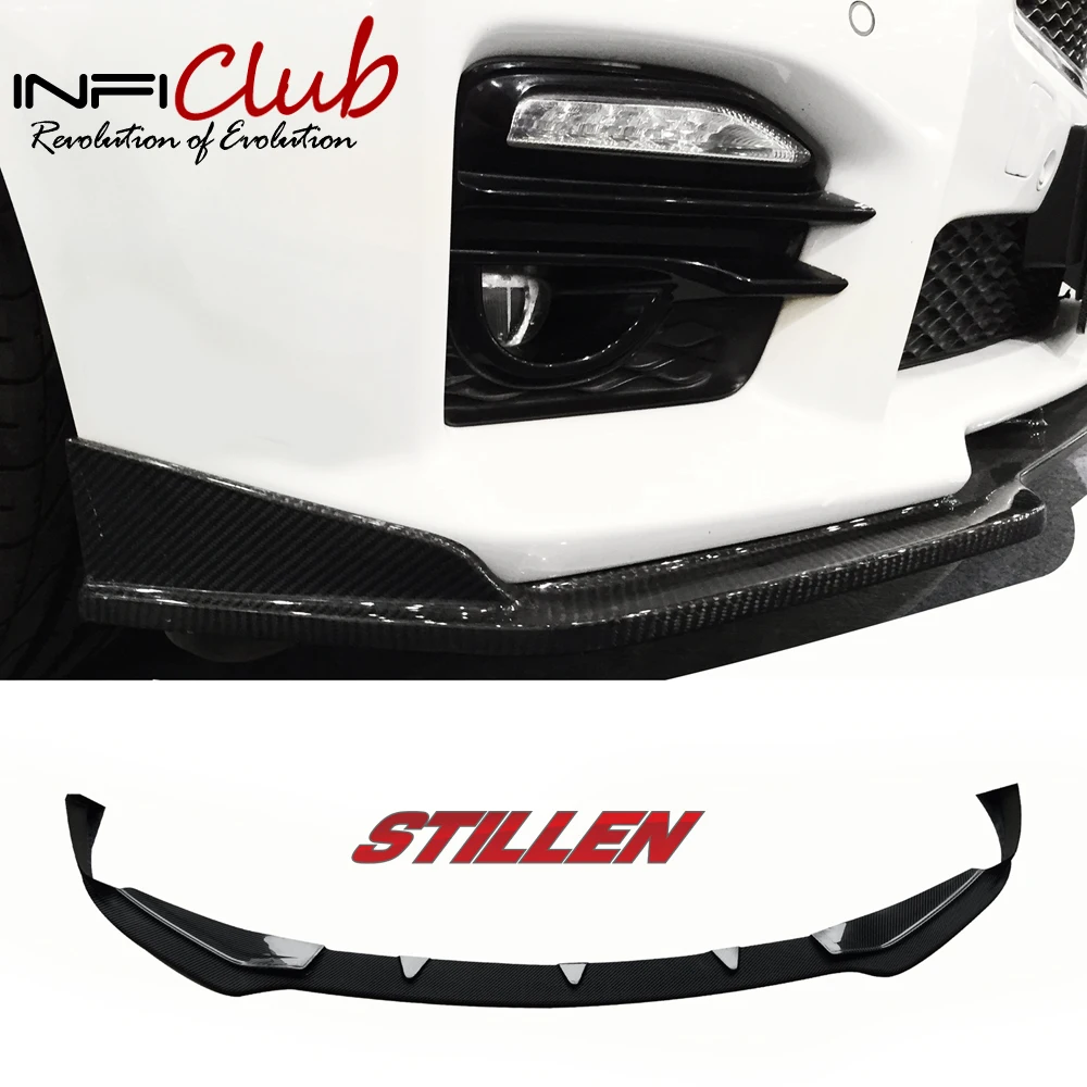 Body Kit Bumper Front Lip Side Skirts Rear Diffuser Forinfiniti Q50 Q50 ...