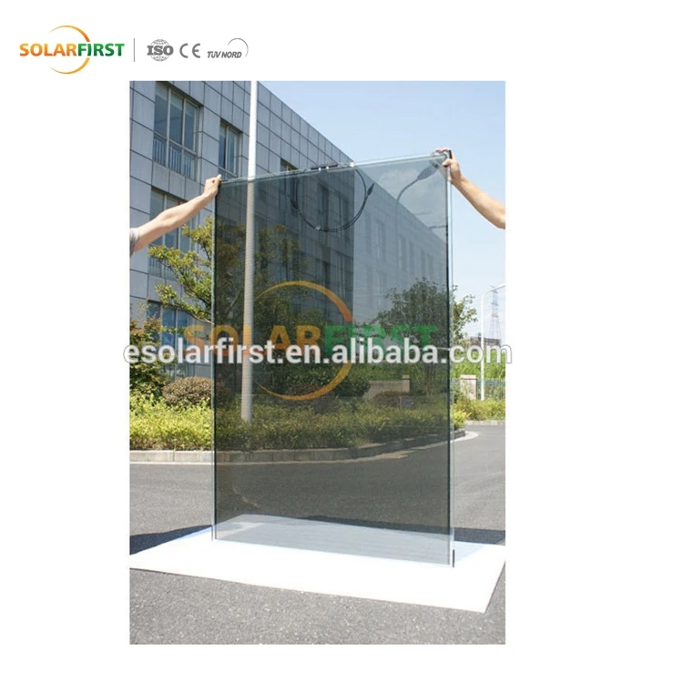 High Transparency 173W Frameless Glass Thin Film Solar Panel Cell ...