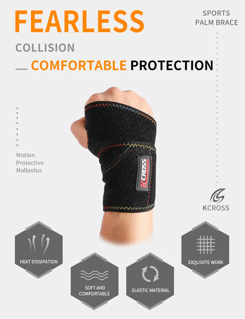 Nylon&neoprene Hand And Wrist Brace Easy-to-detach Strap-type Wrist ...