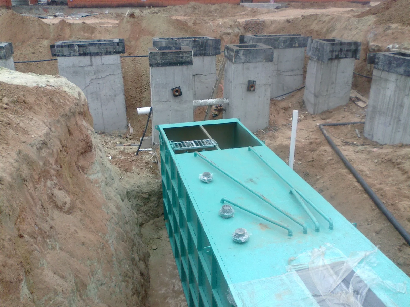 Container Sewage Treatment System MBR Concrete Membrane Teactor Water ...