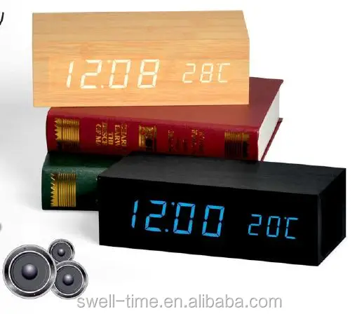 Smart Desk Table Clocks Led Clock Digital Speakers Bluetooth Speaker ...