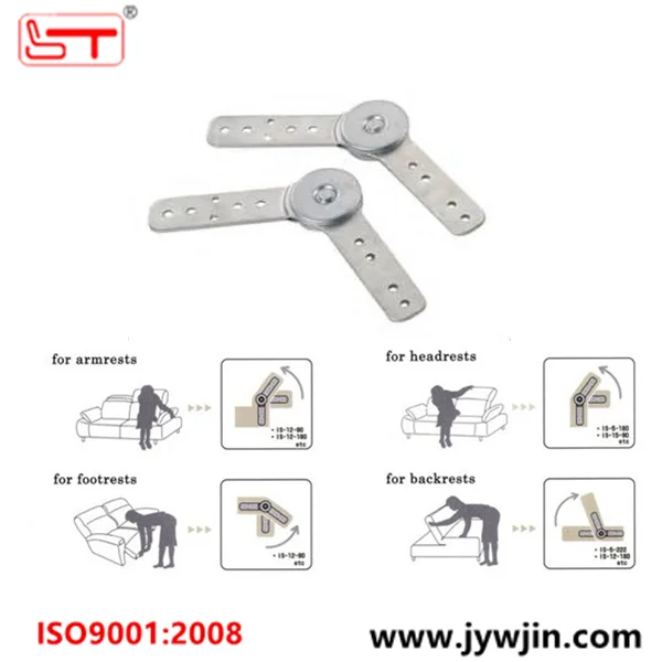Sofa Hardware Furniture Metal Fold Back Hinges - QUNYING
