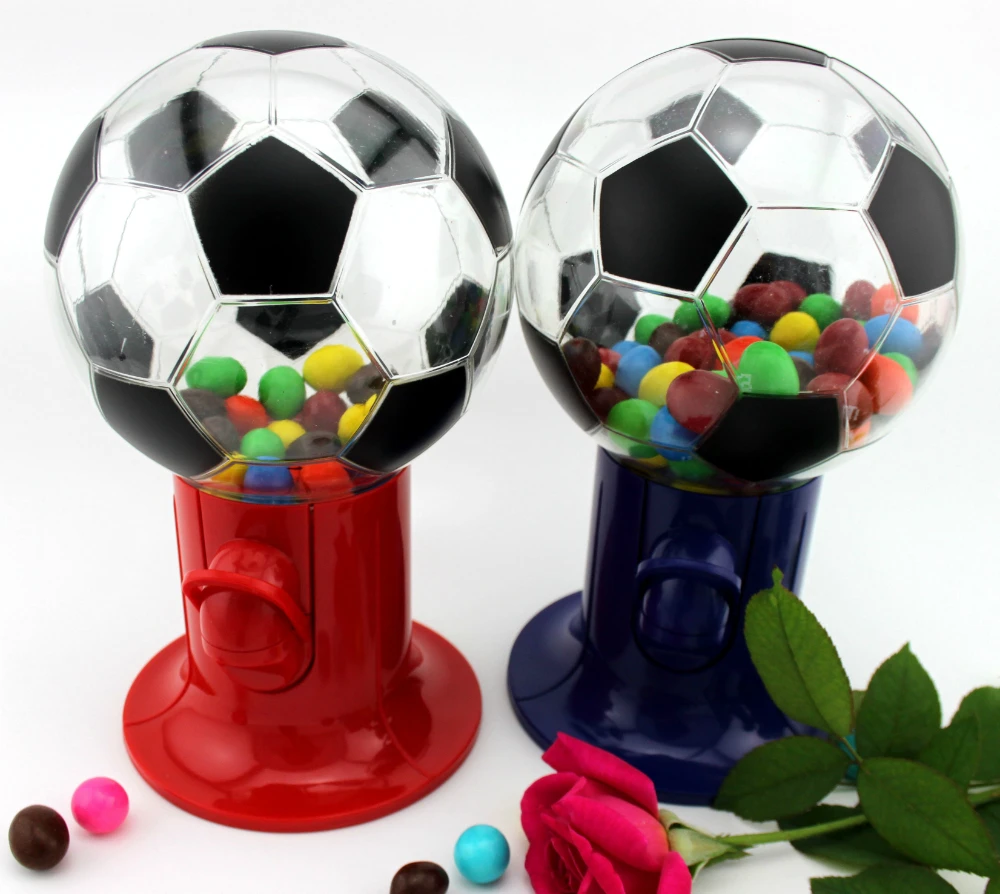Top Football Shape Plastic Sweet Dispenser - Gumball Machine