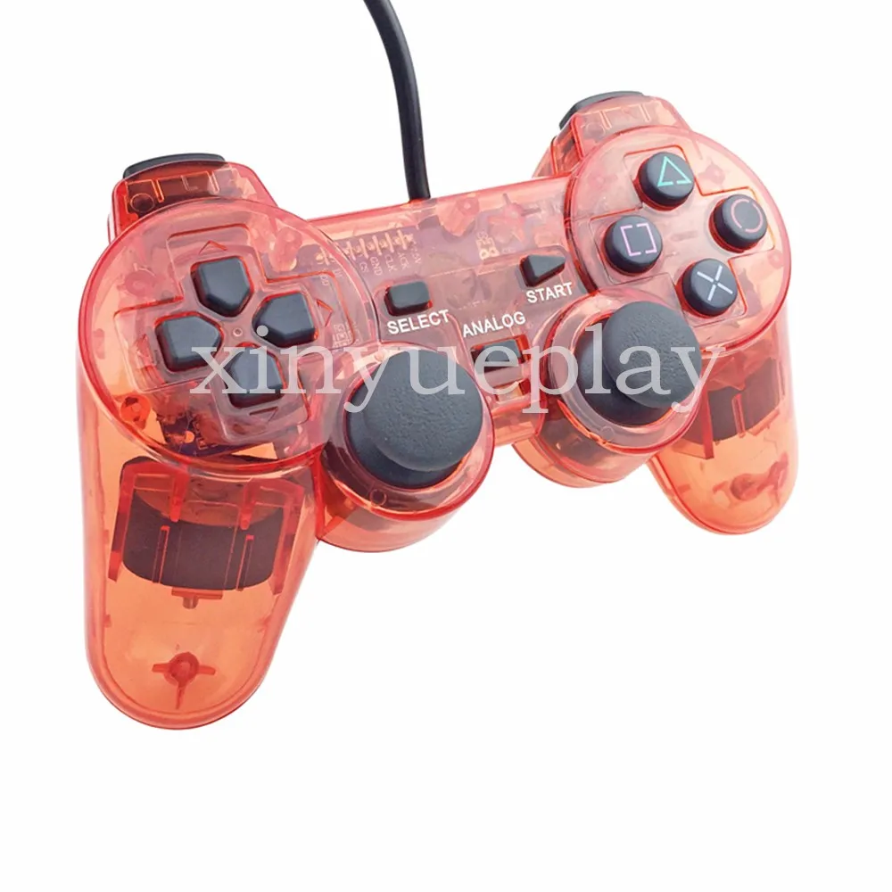 Custom Color PS2 Controller - Ergonomic & Vibration Motor