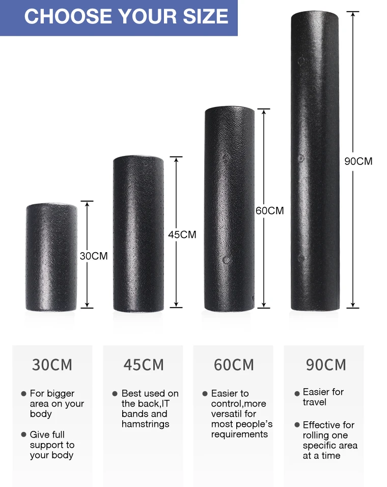 High Density Foam Fitness Rollers Muscle Massage Roller EPP Gym Foam ...