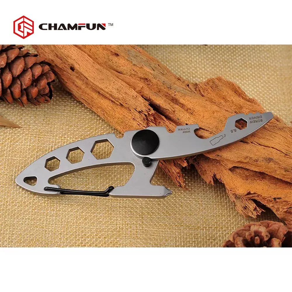 Hot Selling Edc Tool Multifunction Metal Keychain With Carabiner - Buy ...