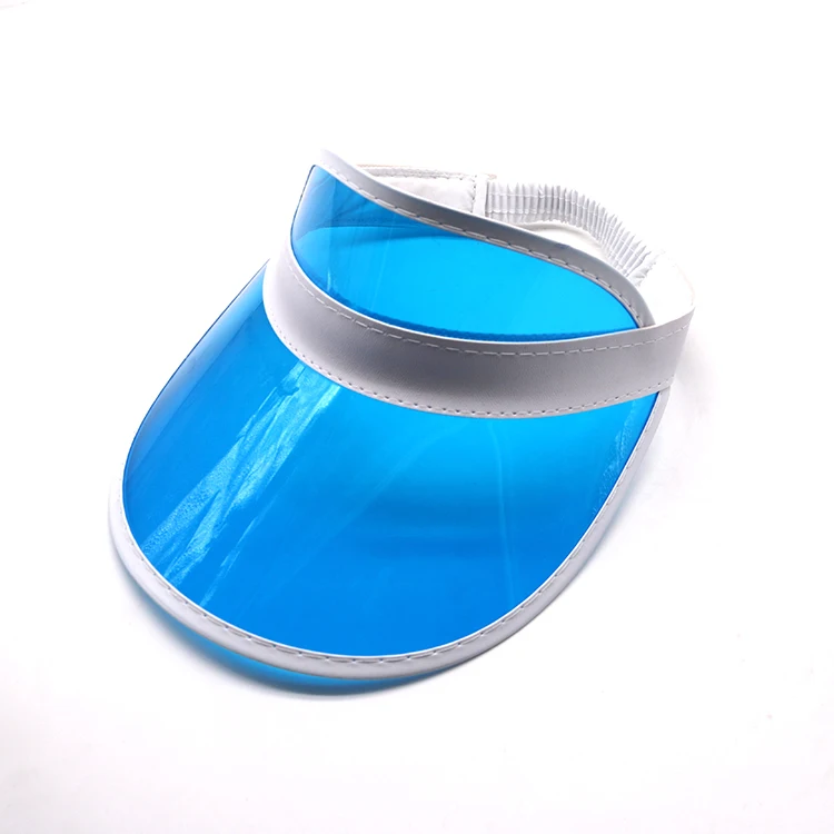Transparent Plastic Summer UV Protection Sun Visor Beach PVC Fashion ...