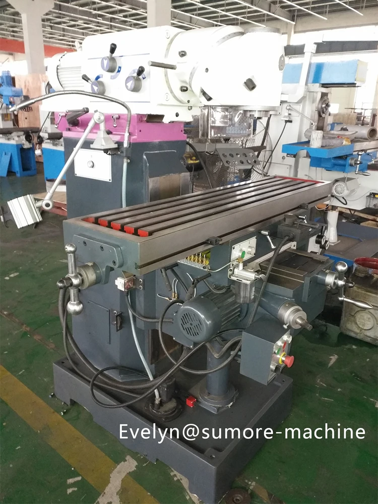 3 Axis Fraiseuse Machines Universal Swivel Head Milling Machine ...