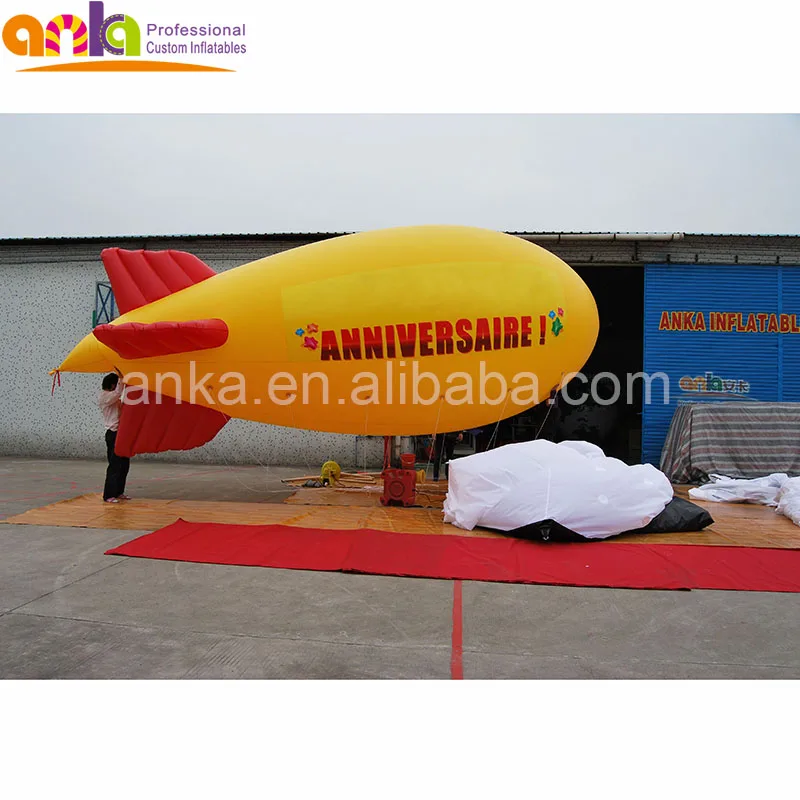 Outdoor Advertising Rc Blimp, Inflatable Airship , Zepplin Helium Blimp ...