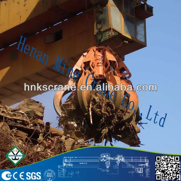 Wire Rope Mechanical Grab for Overhead Crane - 3ton-10ton