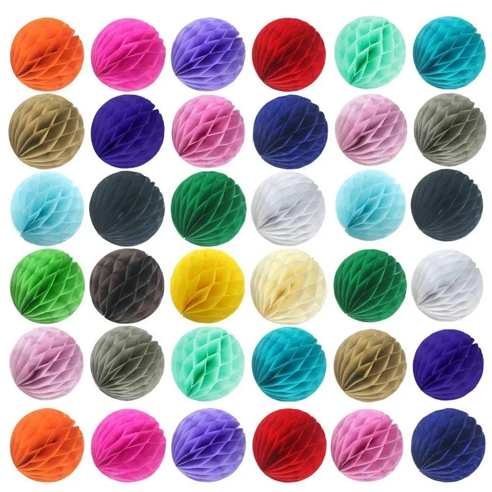 Wholesale Handmade Tissue Paper Honeycomb Ball Honeycomb Paper Hanging ...