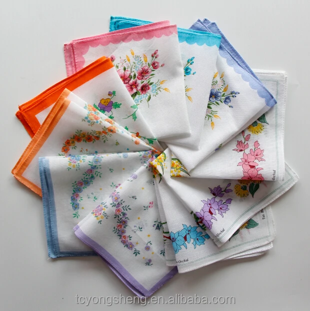 Custom Floral Printed Cotton Handkerchief| Alibaba.com