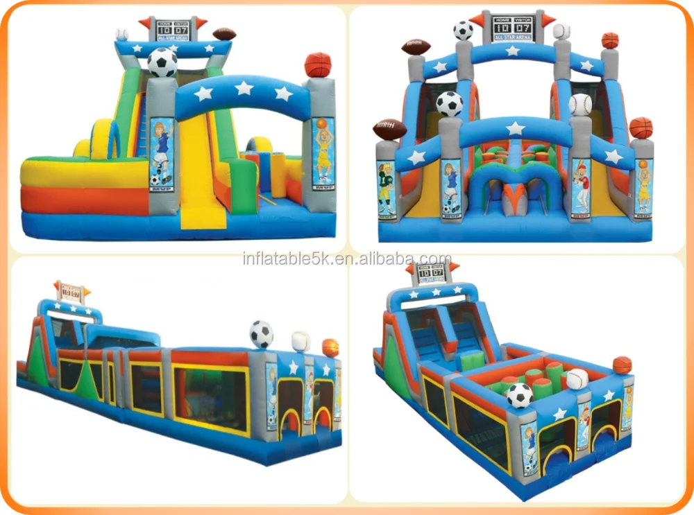 Commercial Jumping Castle Blow Up Bounce House With Combo Slide Juegos ...