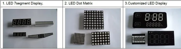 Red 7 Segment LED Display - 0.80 Inch Digital Menu Board