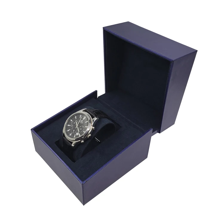 Blue Luxury Plastic Structure Watch Packaging Case And Watch Boxes ...
