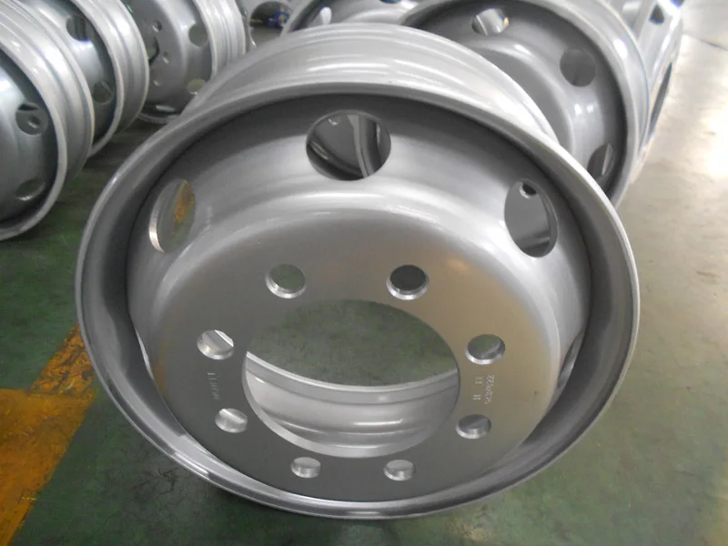 7.5-20 Inch Steel Wheel Rim for Truck and Semi Trailer Parts