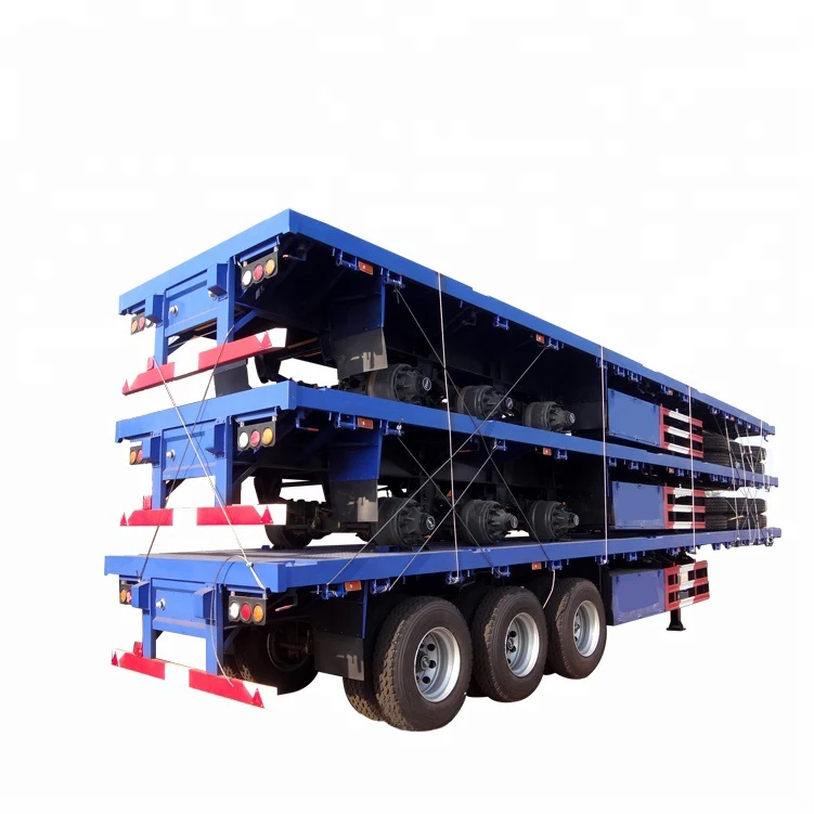 20ft Container Trailer 3 Axles Tilt Container Trailer 40ft Lowbed ...
