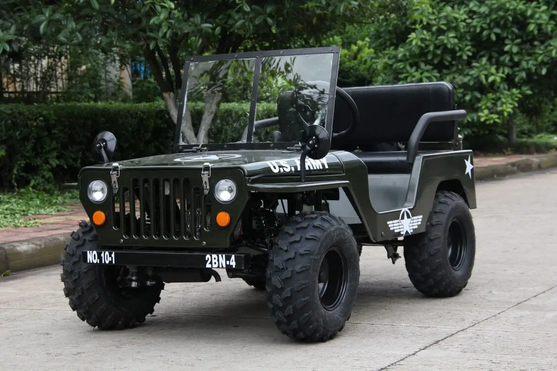 Mini Willys Quads for Kids - 110cc Gas Powered Jeeps