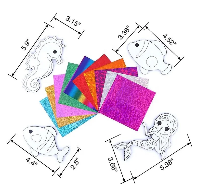 Customized Size Magnetic Coloring Sheet Kids Creative DIY Fridge Magnet ...