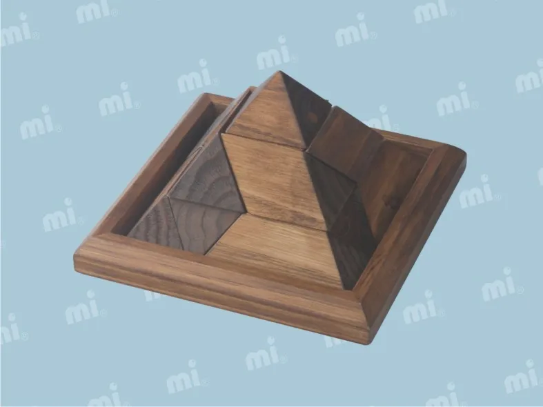 Wooden Triangle Pyramid Iq Pyramid Puzzle - Buy Wooden Pyramid,Wooden ...