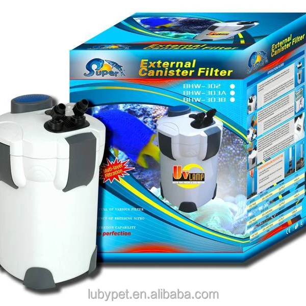 1400L/h HW-302 Series External Canister Filter for Fish Tanks - Eco ...