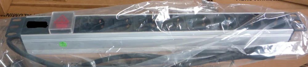 10" Inch Soho 1u 4 Way Pdu Eu Germany 3 Holes Horizontal 16a 1.8 Metre ...