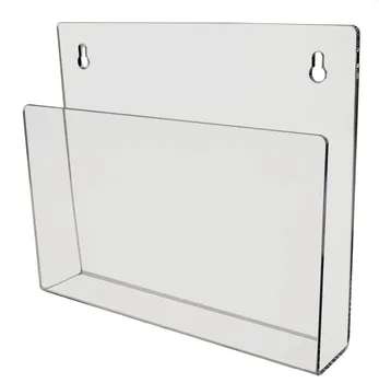 Clear Acrylic Wall Mount Chart Holder Display File Holder Rack ...