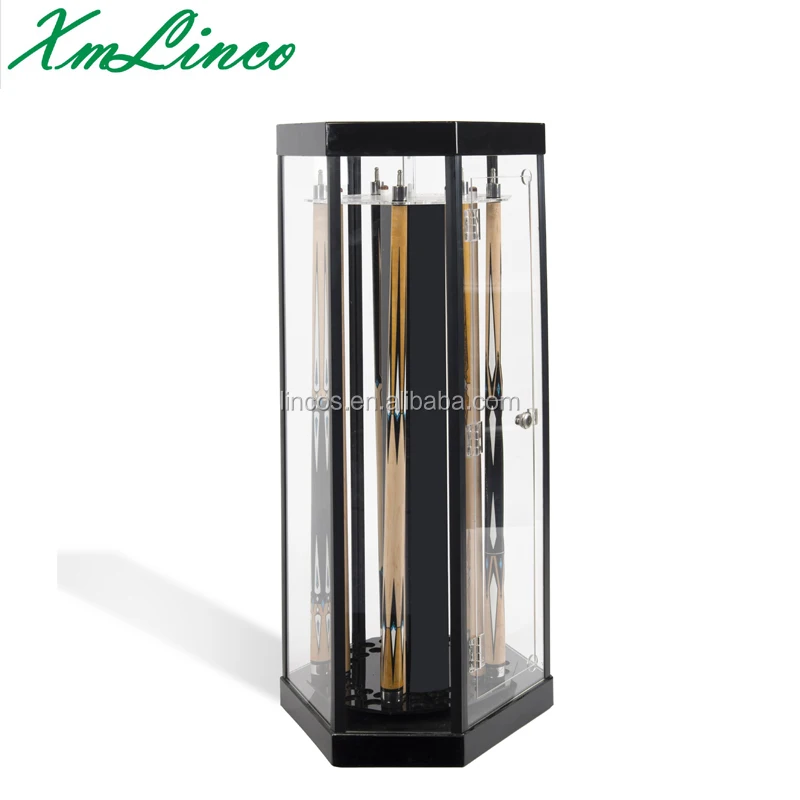 Custom Wholesale Xmlinco Pool Cue Display Case - Durable Black Plastic ...