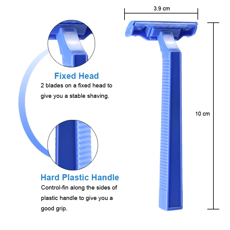 Medical Razor With Comb Stainless Steel Razor Blade Twin Blade Mens ...