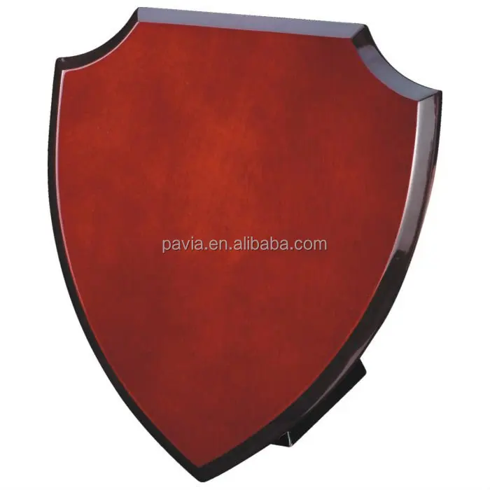 PSS003 Promotional Custom Wood Shield Trophy Plaque Blank Wooden Shield ...