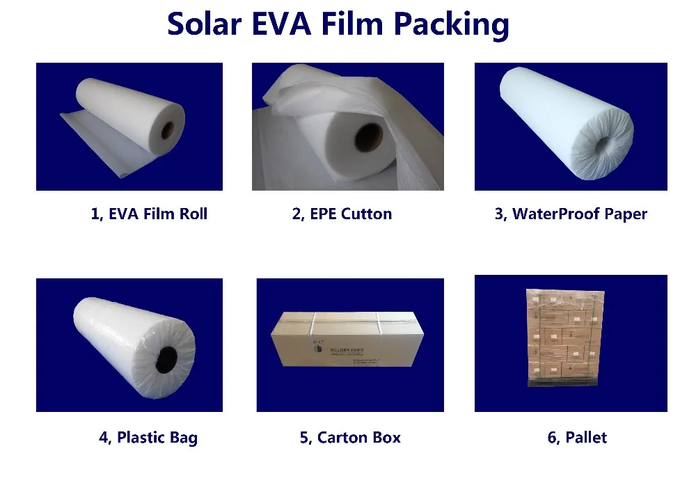 Black Color Solar Eva Film For Solar Cell Encapsulation - Buy Black ...