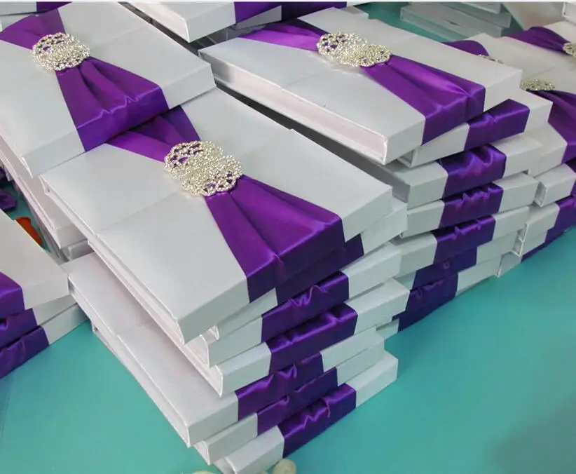 Silk Box Wedding Invitations Wholesale