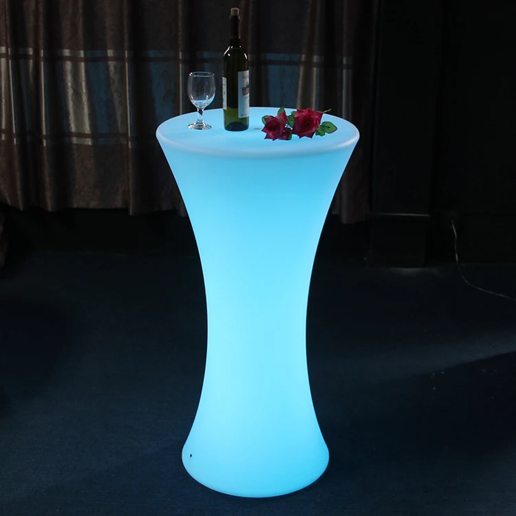 Plastic Cocktail Furniture - Modern LED Table for Bars