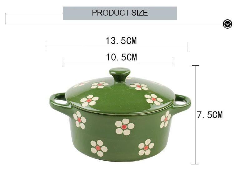 Cute Mini Restaurant Cookware Ceramic Insulated Casserole Dish Set ...