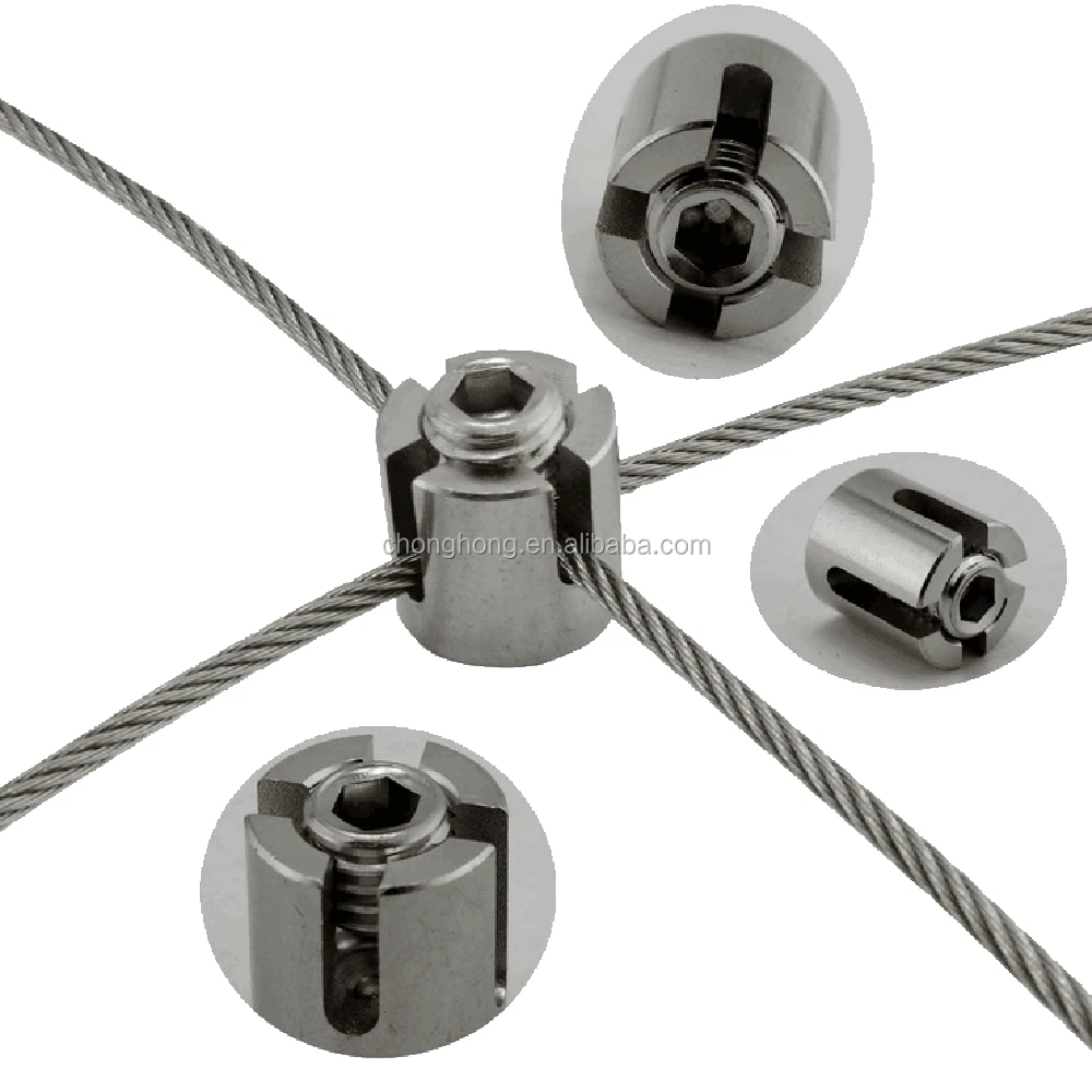 T316 Cable Railing Kits Cross Cable Clips Steel Cable Clamp Stainless ...