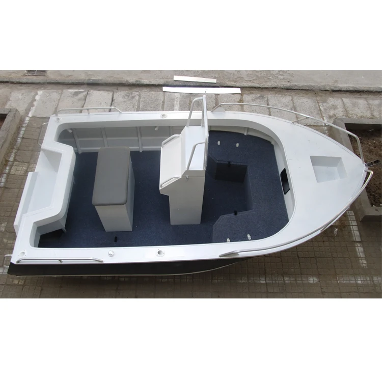 16ft Center Console with Bimini Canopy - Aluminum Hull