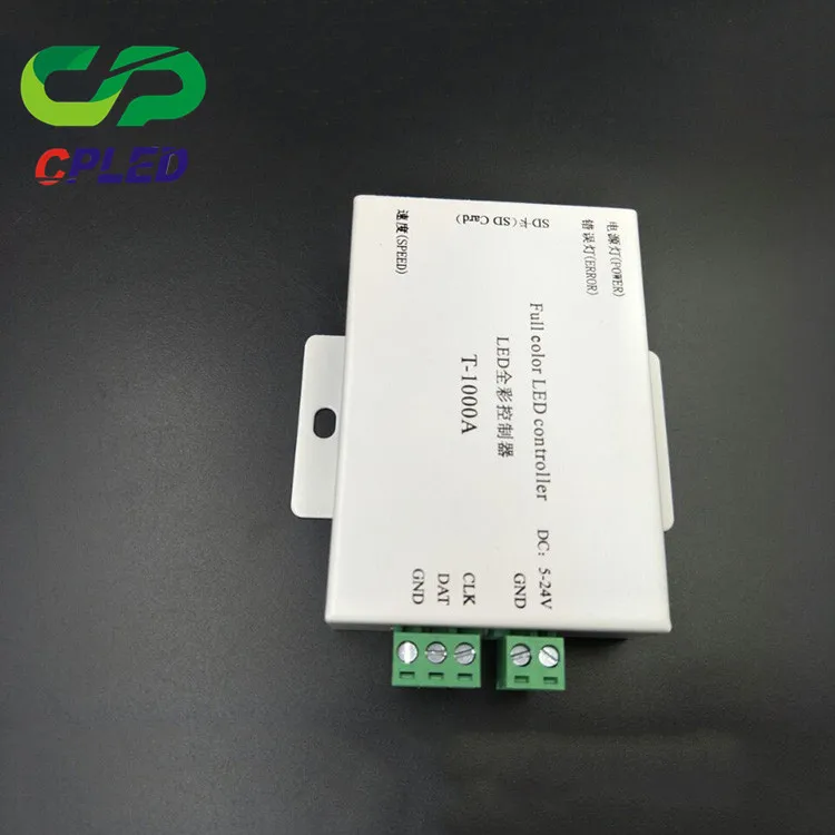DC5~24V RGB Controller T1000A WS2801 WS2811 WS2812B LPD6803 LED 2048 SD ...