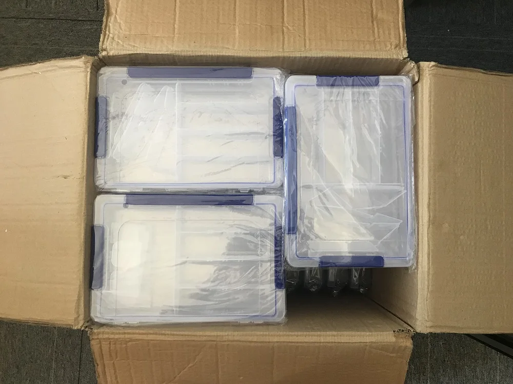 8 Compartments Transparent Plastic Storage Box For Sewing Accessories ...